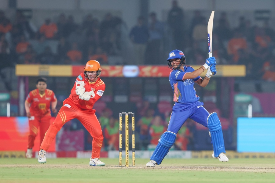 WPL 2026 - GG vs MI - Harmanpreet Kaur 82* in vain as Gujarat Giants ...